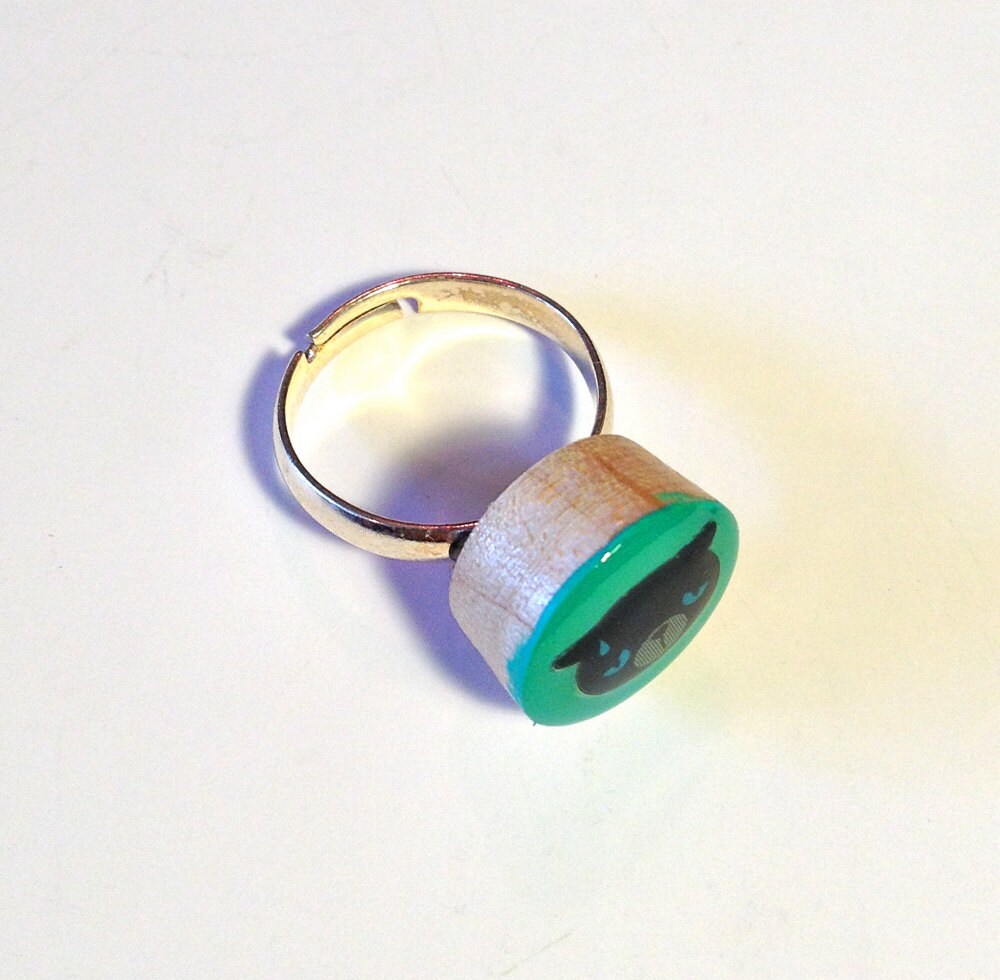 Mood Rings Emoji - Pink - Cute Rings - Cat Face Ring - Cat Lover Gift ...