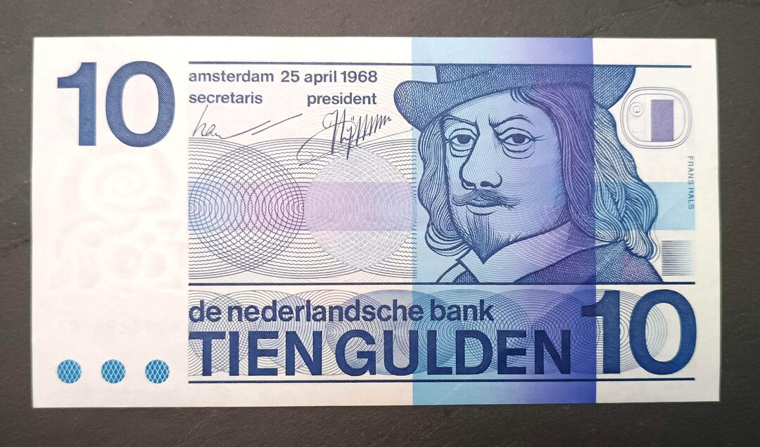 Nederland 10 Gulden 1968 "frans Hals"- 10 Gulden- Billet Pays-bas ...