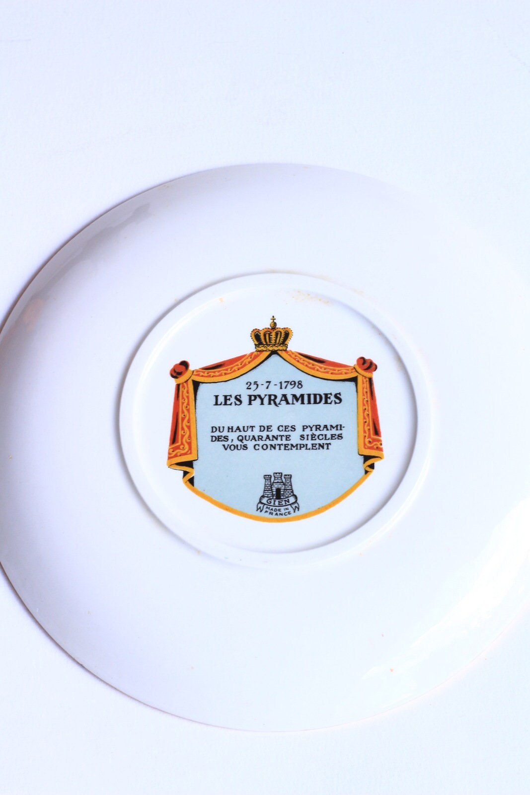 Pyramides/napoleon I- Talking Plate- Dessert Service/empire Style ...
