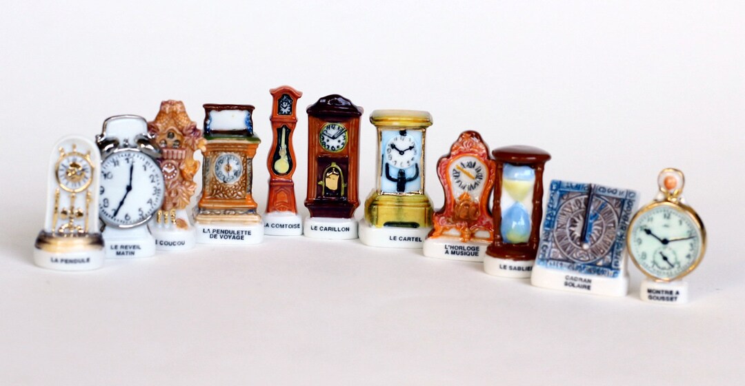 Feves clocks Bean Fève Hand Painted High Gamme Porcelain/ceramic ...
