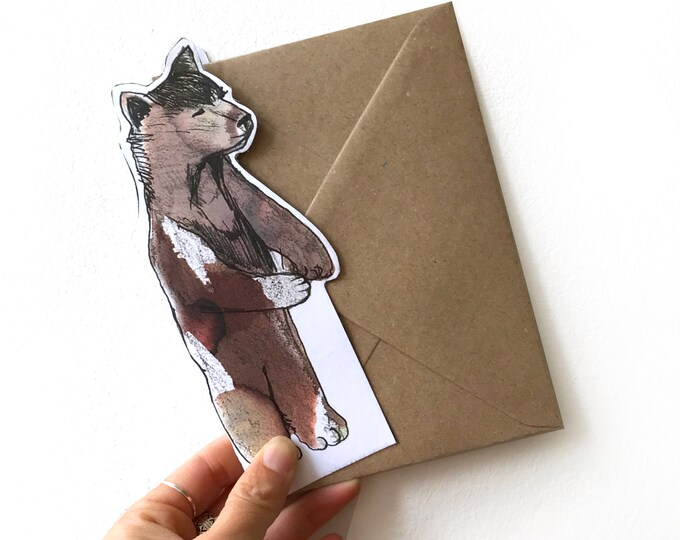 Bear Love Cards. Woodland Animal Cards. Greeting, Birthday, Couple ...