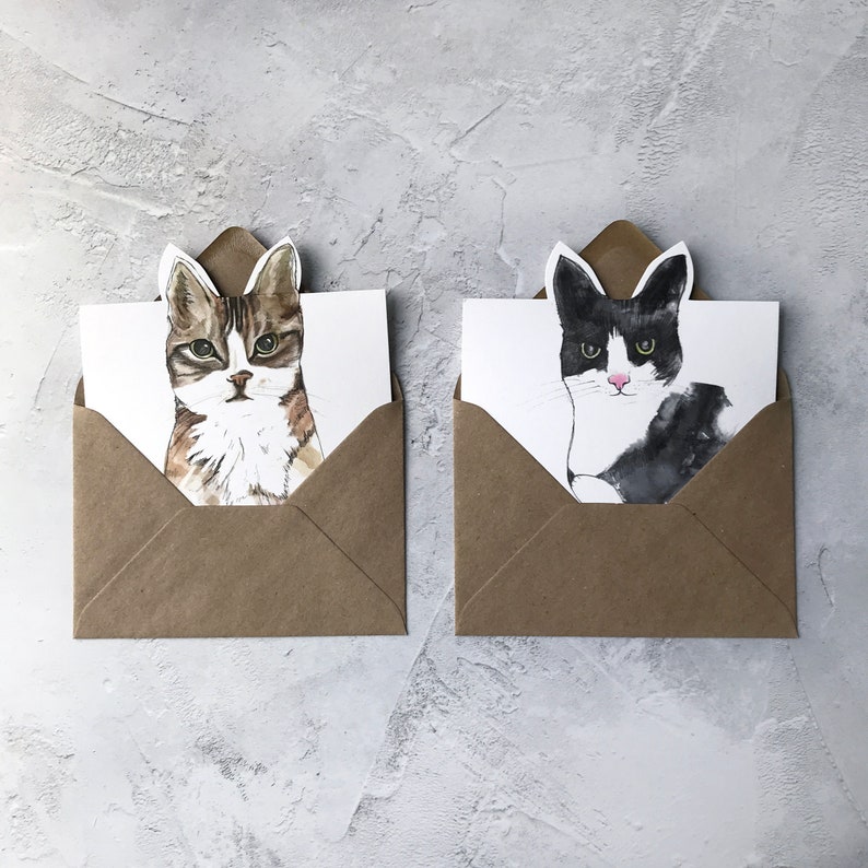 Pop Up Cat Greeting Cards Cat Lover Card Pop Up Cat Cards | Etsy