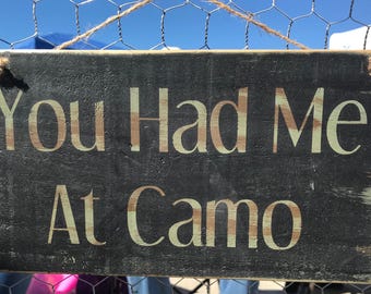 Camo Sign - Etsy
