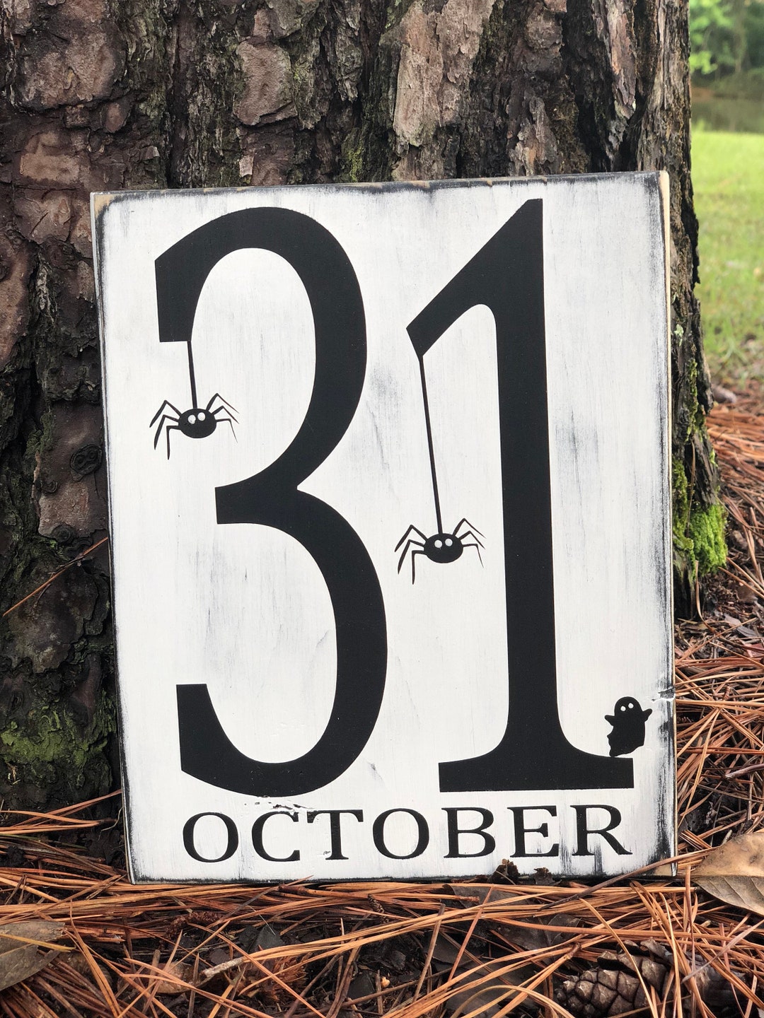 October 31 Halloween Wood Sign - Etsy