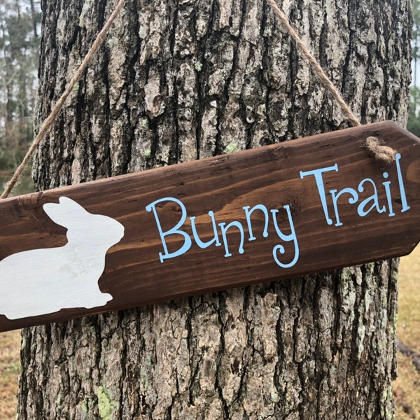 Bunny Trail Sign - Etsy