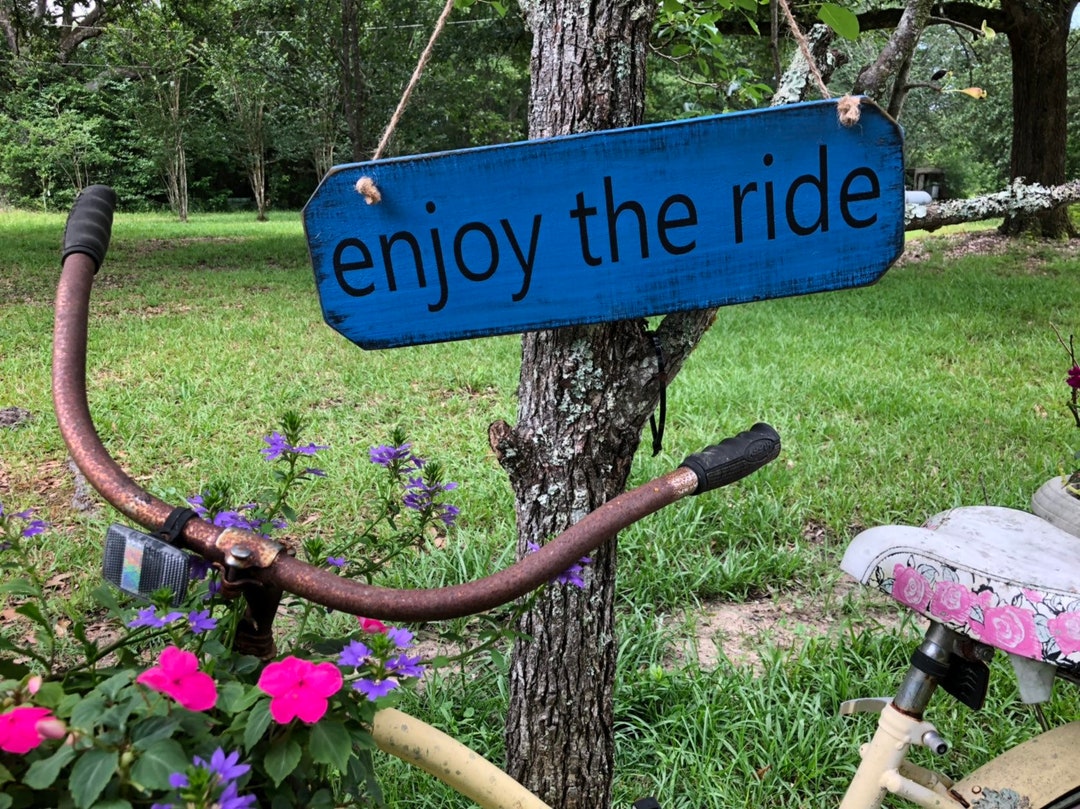 Wood Sign - Enjoy the Ride - Etsy