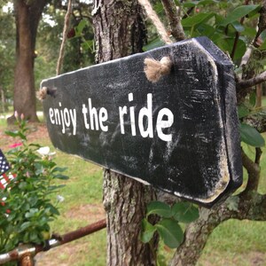 Enjoy the Ride Wood Sign - Etsy