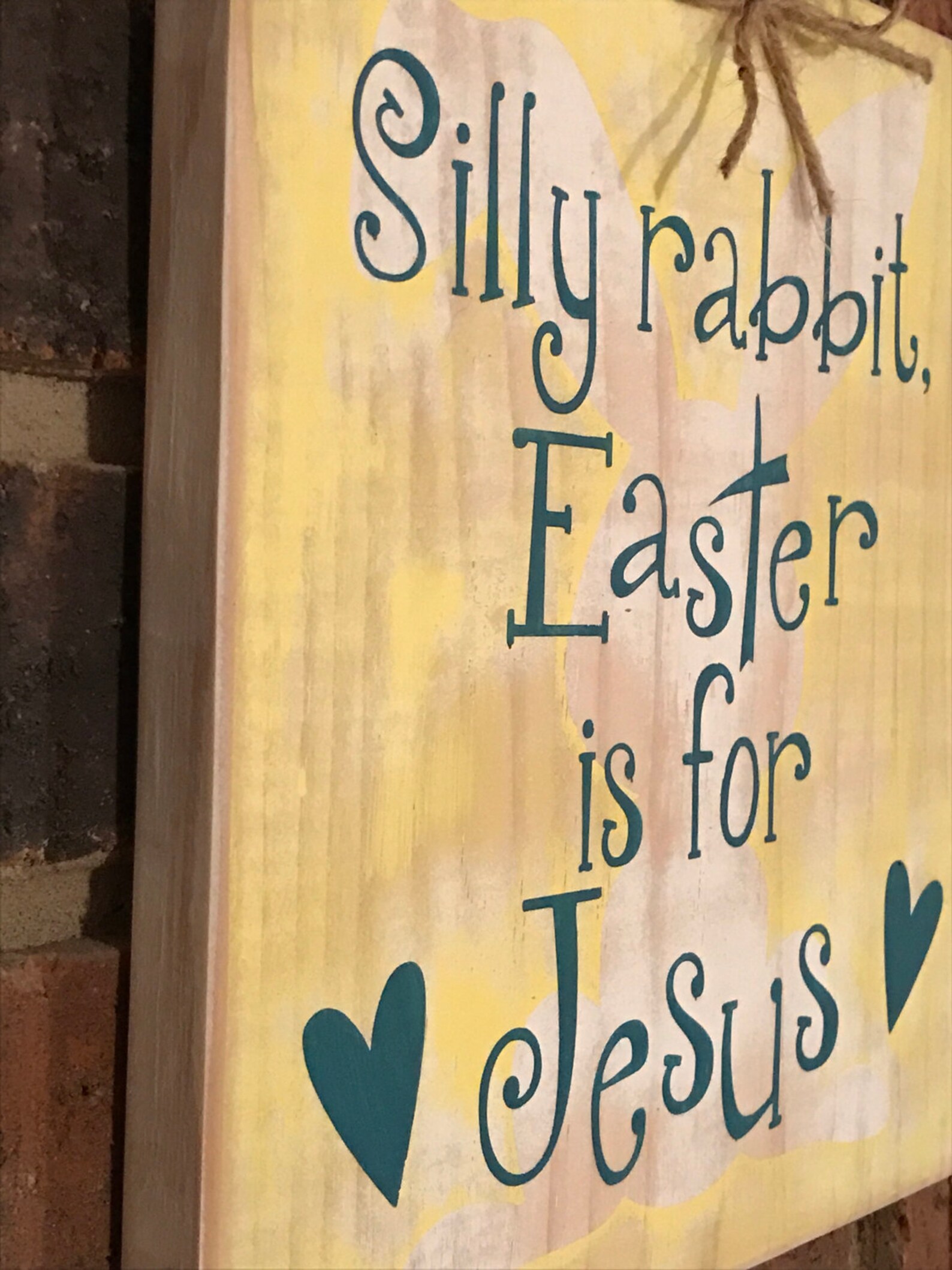 Silly Rabbit Easter is for Jesus Wood Sign 9x10 - Etsy