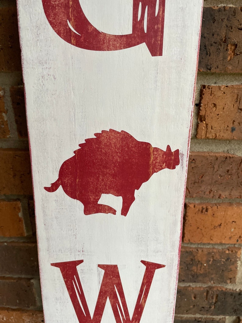Hog Wild Arkansas Razorback Fan Exclusive 5 1/2 X 42 - Etsy
