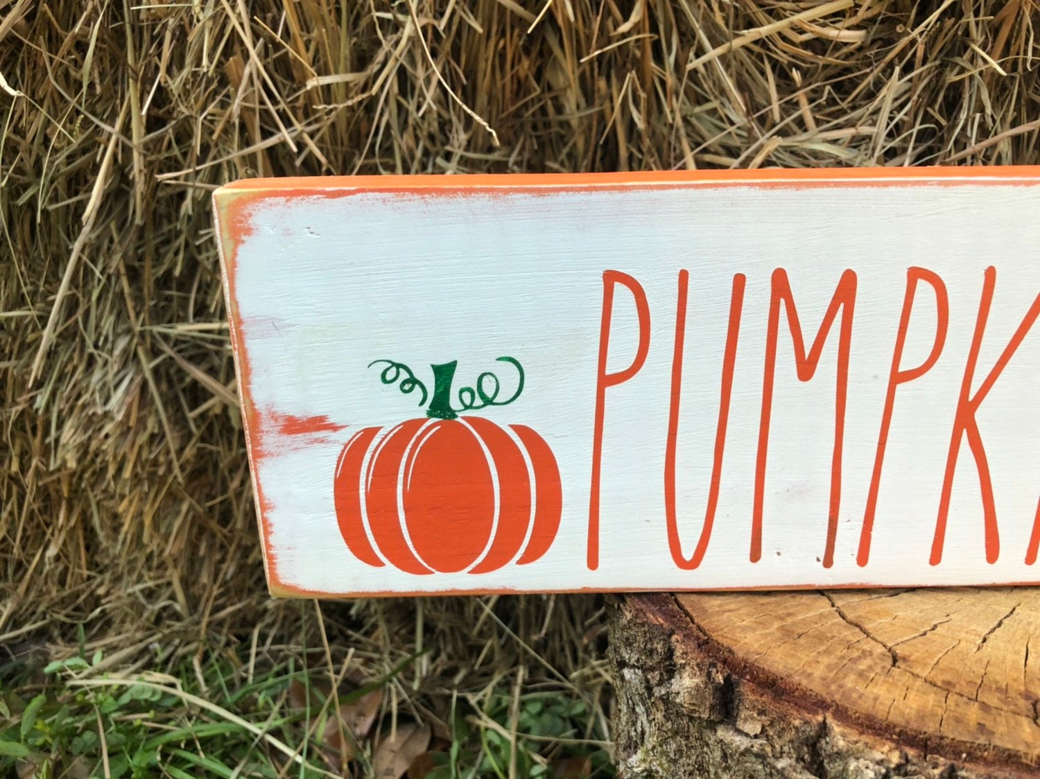 Pumpkin Patch Wood Sign, 3 1/2" X 14 1/2" on 1/2" Pine Wood - Etsy