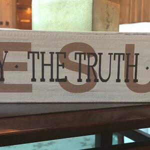 JESUS the Way the Truth the Life Wood Painted Sign - Etsy
