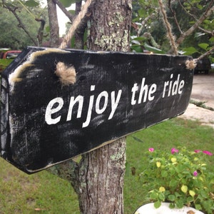Enjoy the Ride Wood Sign - Etsy