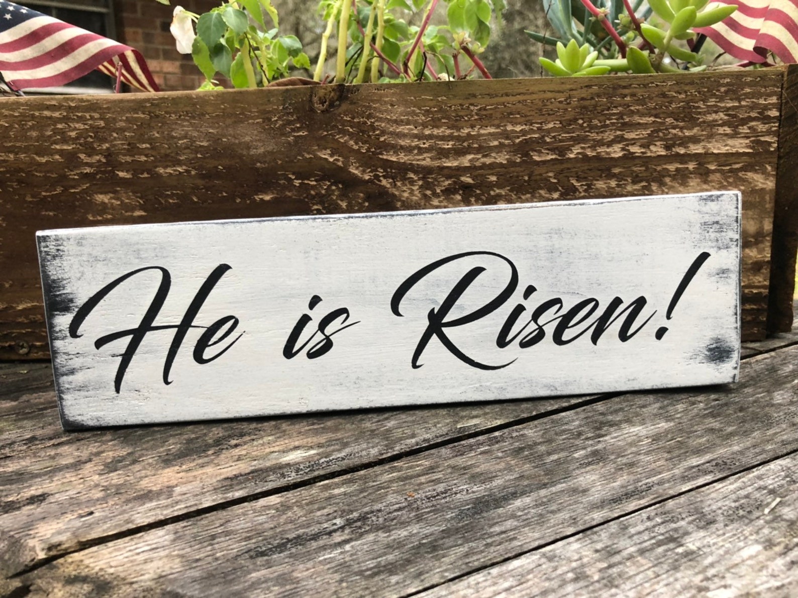 He is Risen Painted Wood Sign, 3.25 X 12 on 1/2 Pine Wood - Etsy