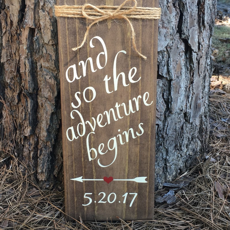Adventure Wood Sign - Etsy
