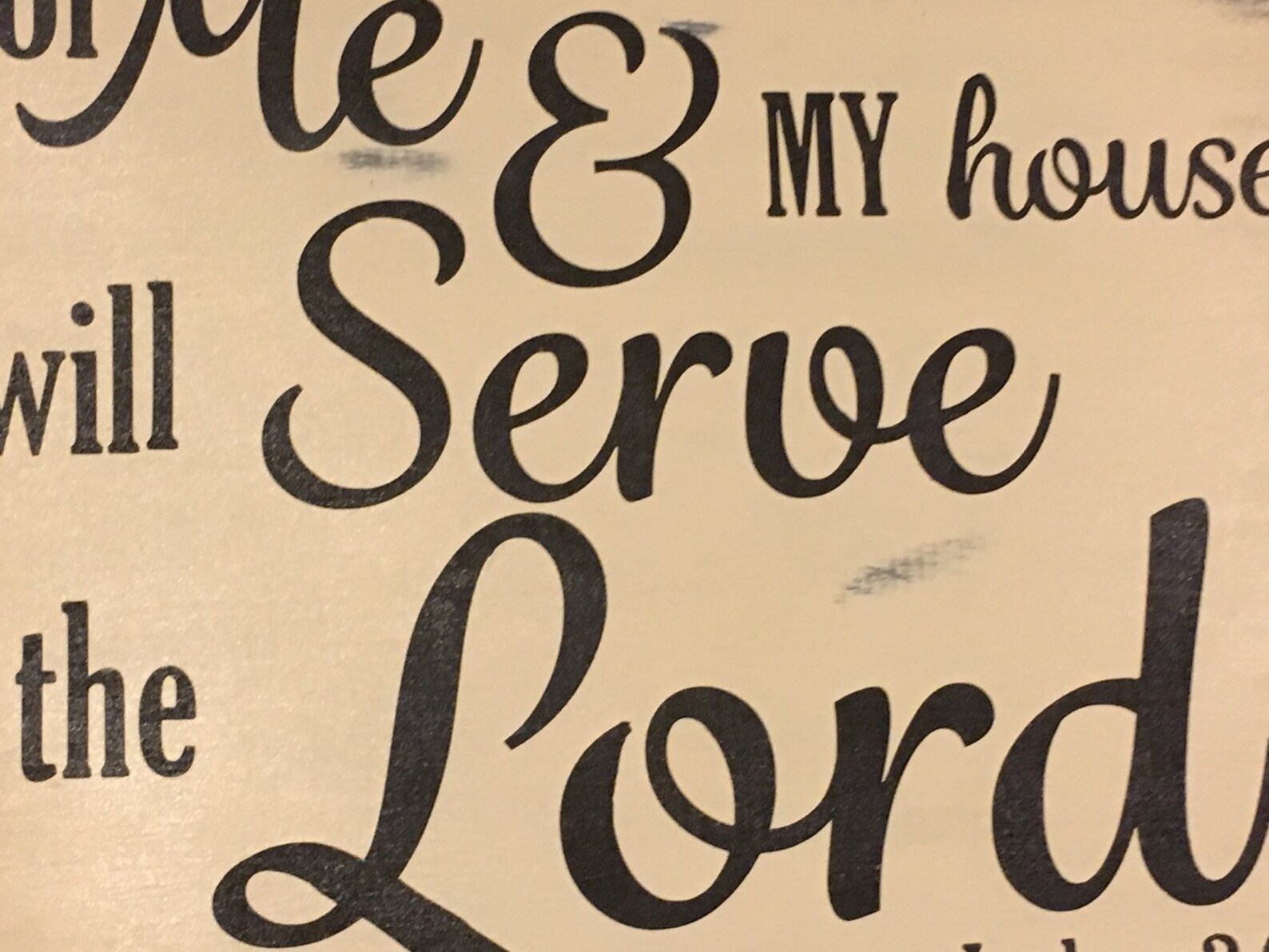 As for Me and My House Bible Scripture Wood Sign | Etsy