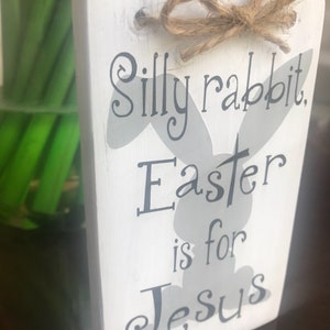 Silly Rabbit Wood Sign - Etsy