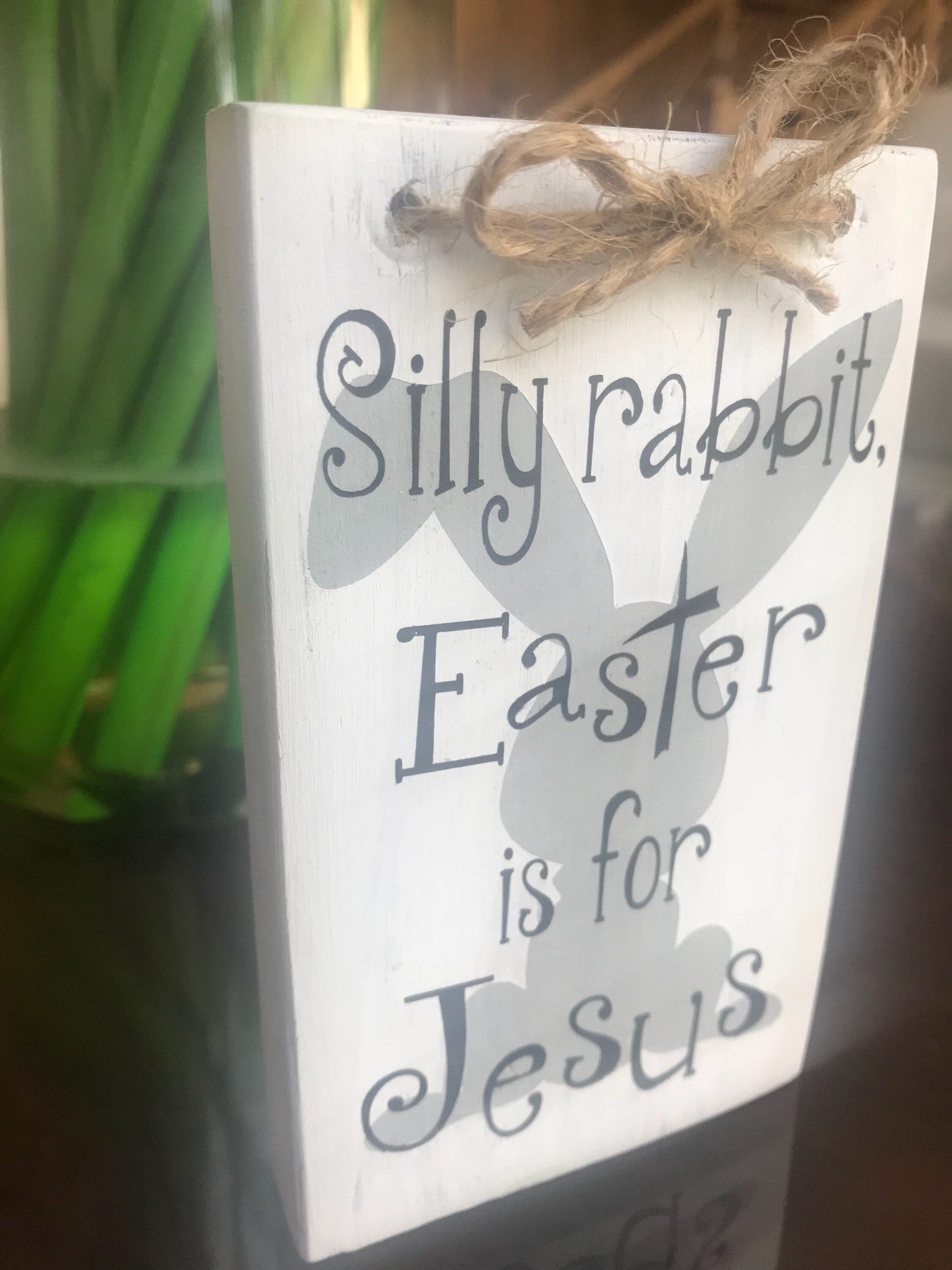 Silly Rabbit Wood Sign - Etsy