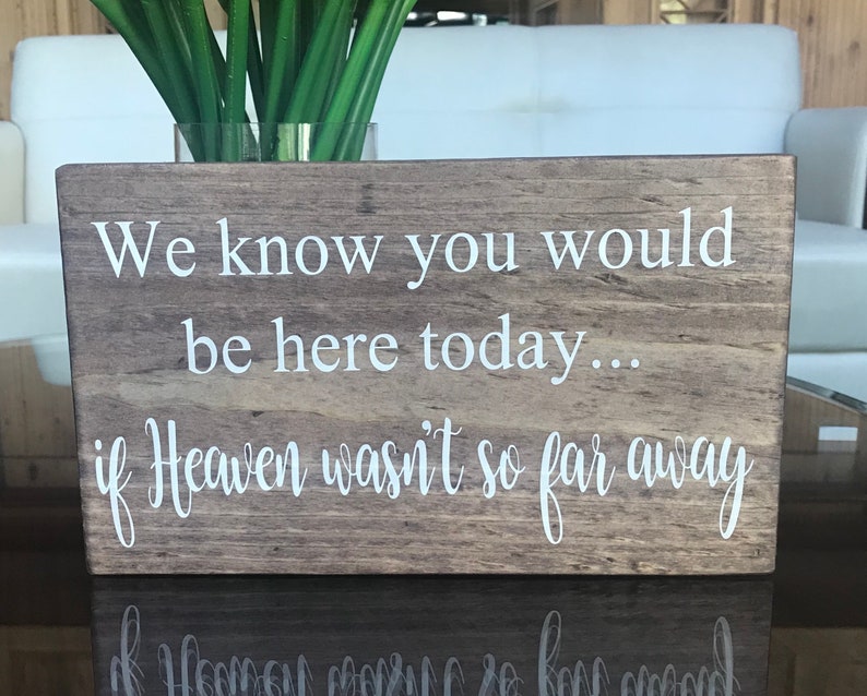 If Heaven Wasnt so Far Away...wood Sign - Etsy