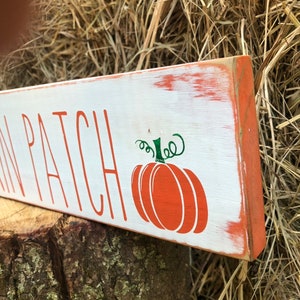 Pumpkin Patch Wood Sign, 3 1/2" X 14 1/2" on 1/2" Pine Wood - Etsy