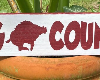Hog Wild Arkansas Razorback Fan Exclusive 5 1/2 X 42 - Etsy