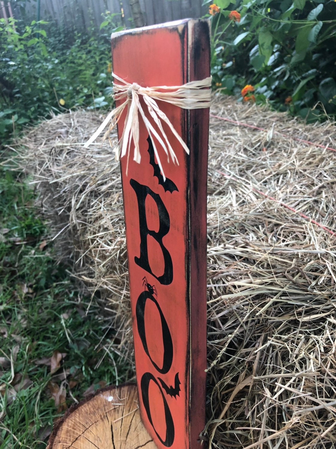 Boo Vertical Wood Sign 3 1/2 X 15 1/4 on 1/2 Pine | Etsy