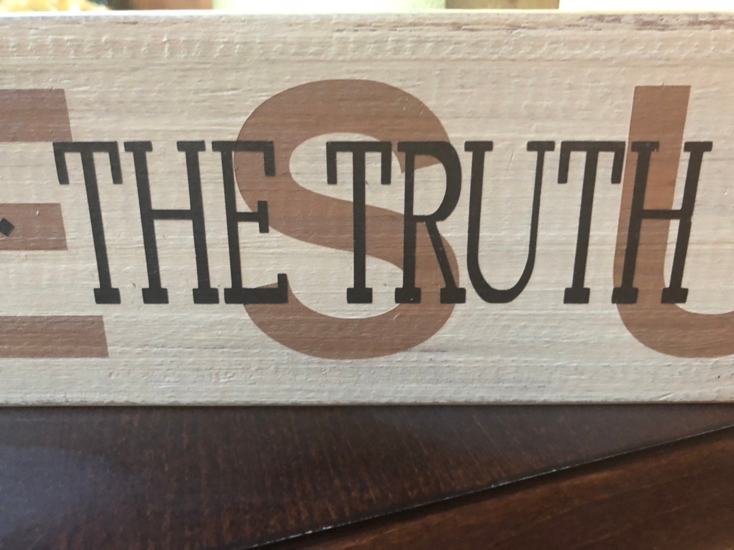 JESUS the Way the Truth the Life Wood Painted Sign - Etsy