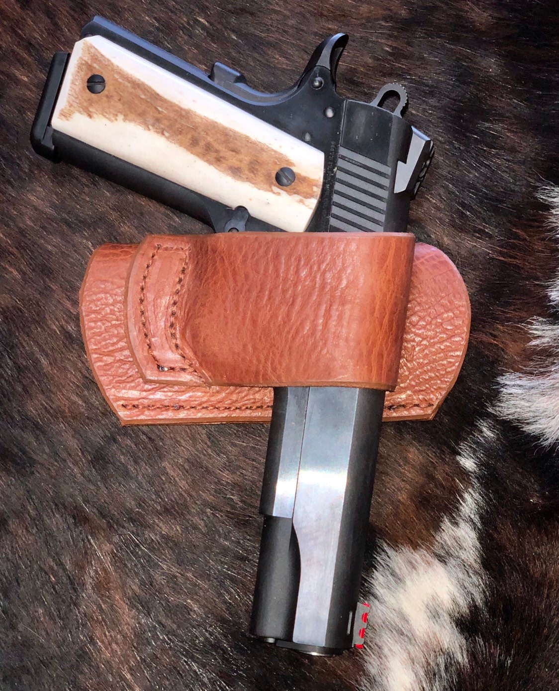 Yaqui Belt Slide 1911 45/10mm Holster RH | Etsy