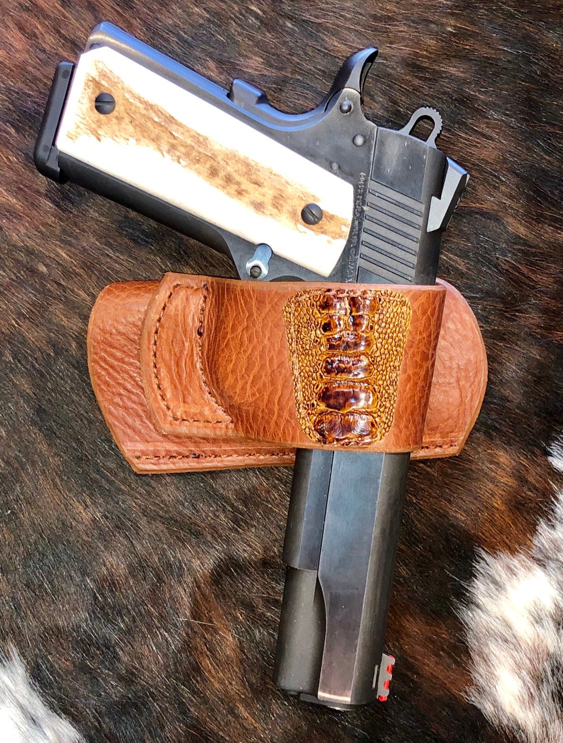 Yaqui Belt Slide 1911 45/10mm Holster RH | Etsy