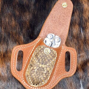 Large Multitool Sheath Pancake Style W Rattlesnake - Etsy