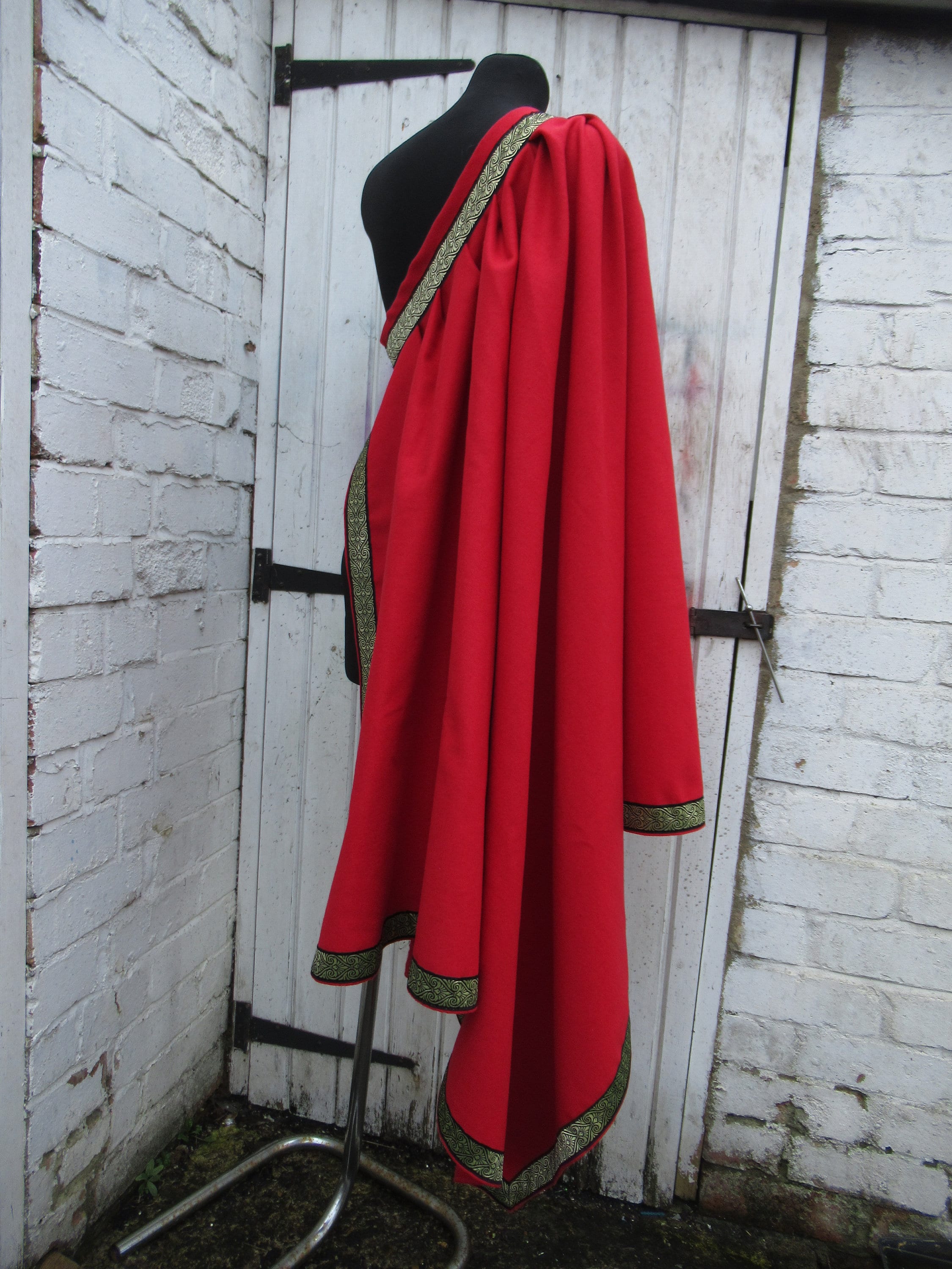 Formal One Shoulder Cape Wedding Musketeers Cape Wool Blend - Etsy UK