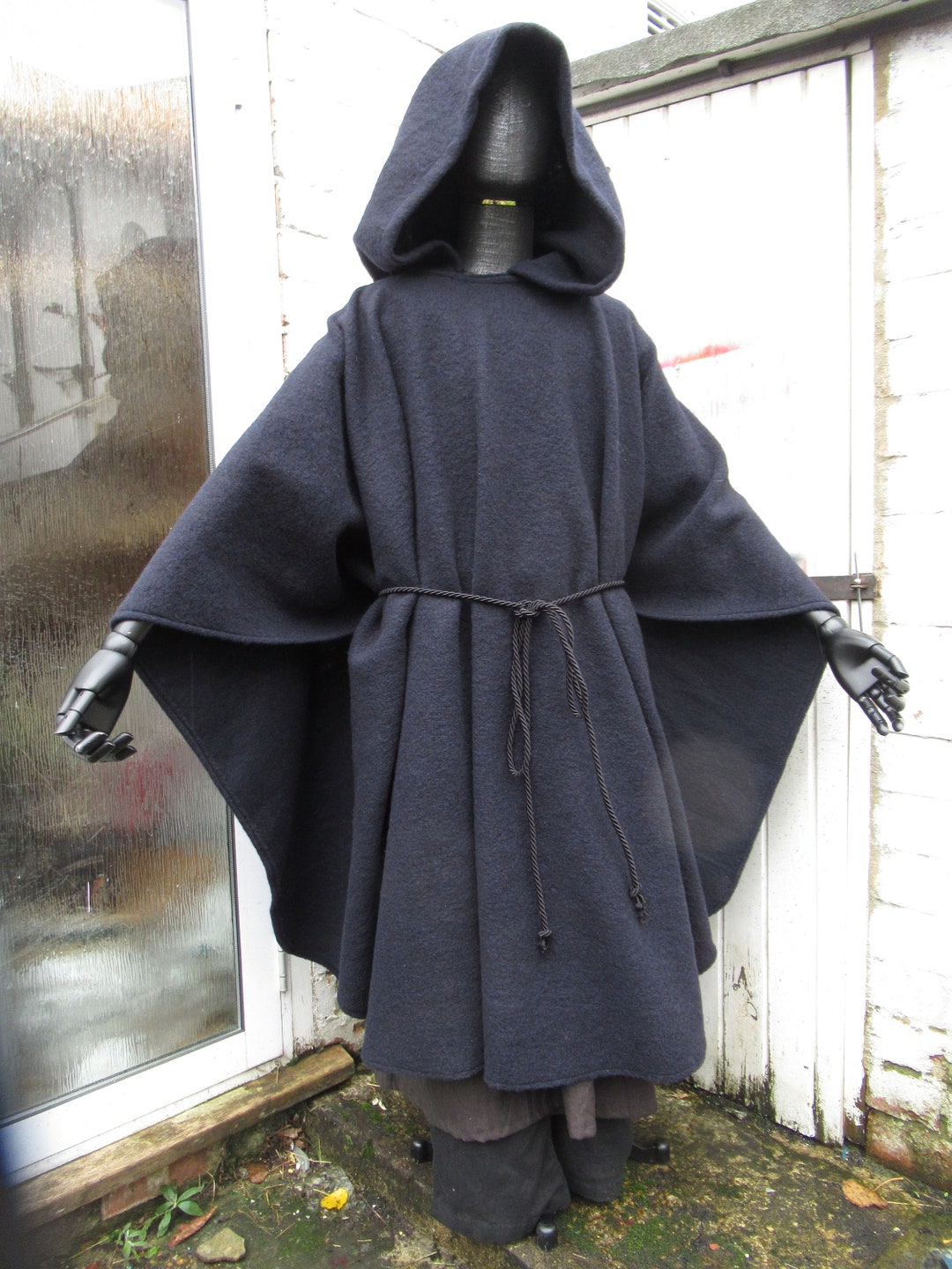 Boiled Wool Cape Winter Warm Pure Wool Navy, Burgundy ,olive and More ...