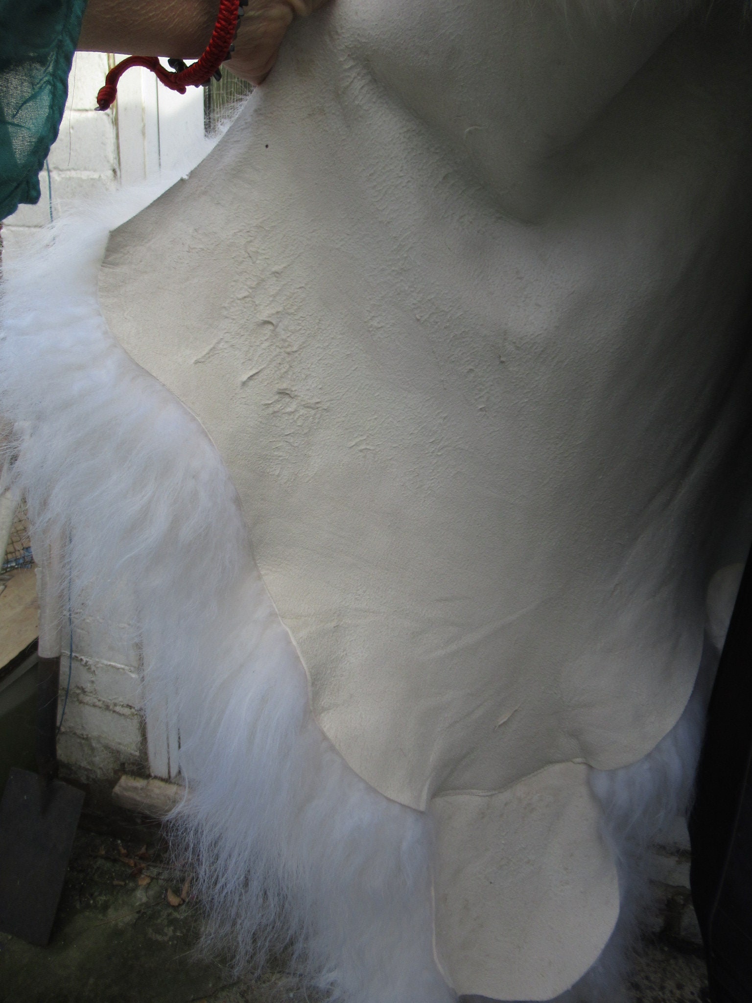 Fantasy Fur Cape White Bear Style Cape Long Back 41 Inches - Etsy