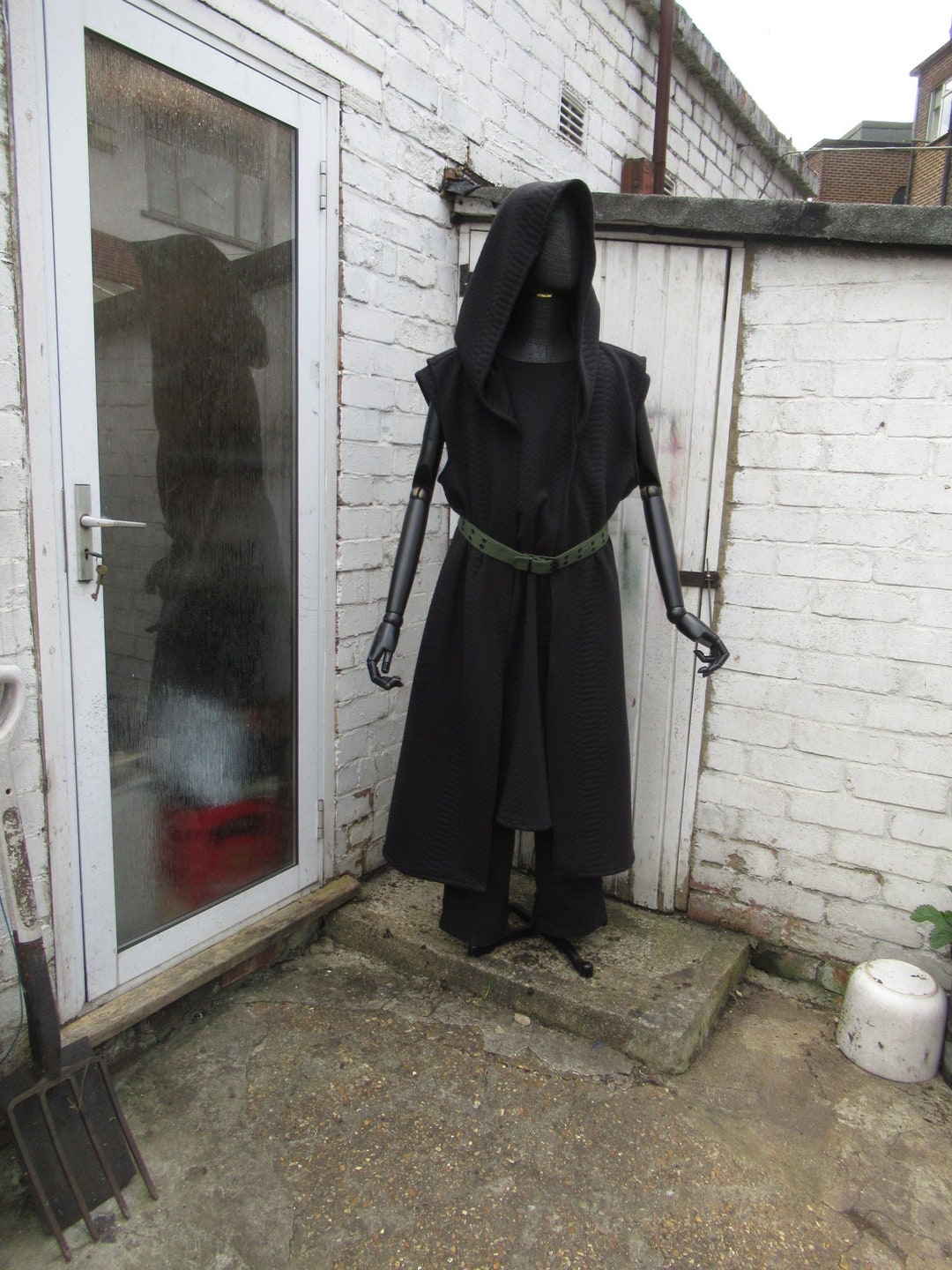 Sith Coat Quilted Black, With Hood Surcoat Lightly Quilted/padded Style ...