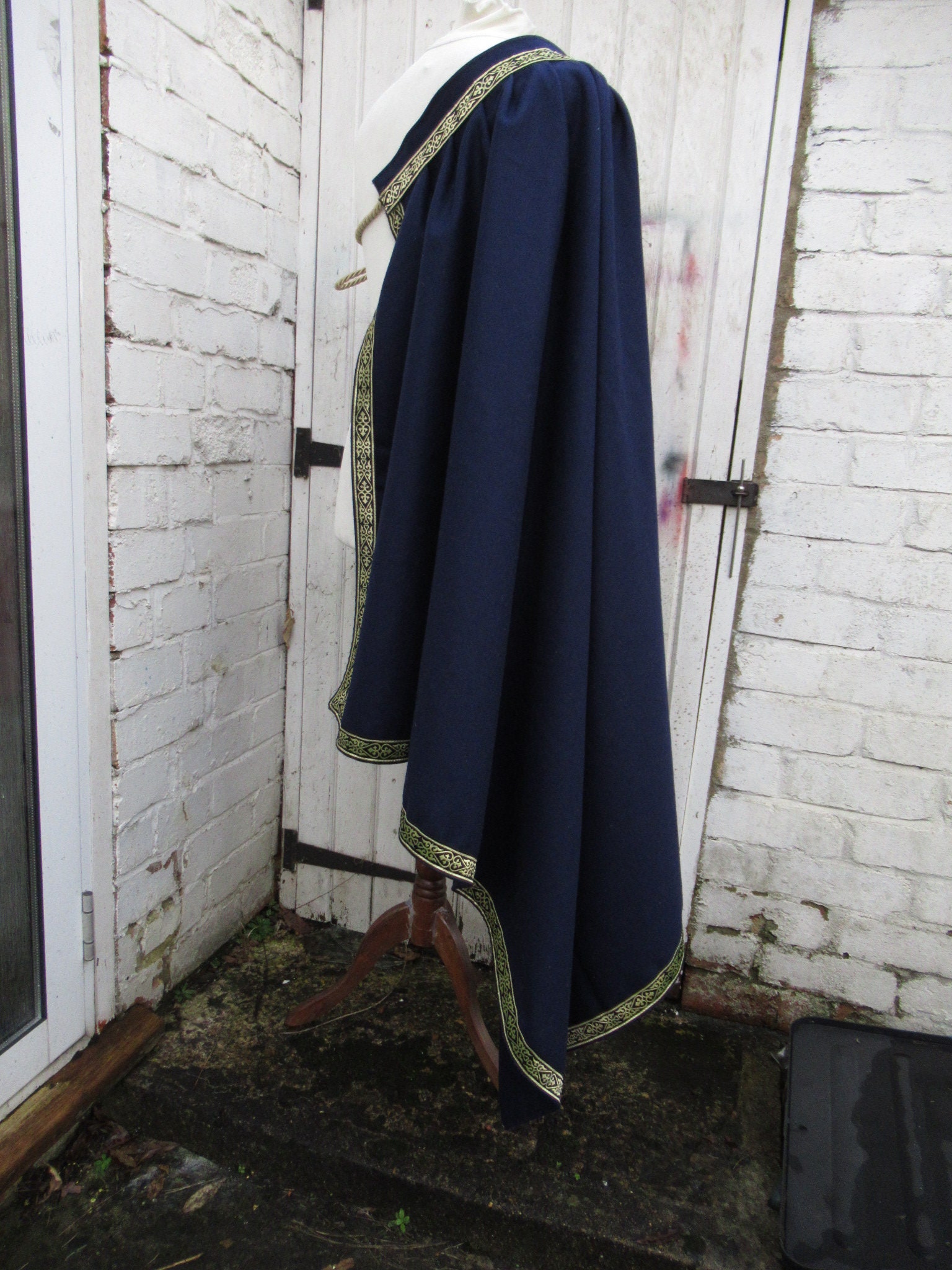 Formal One Shoulder Cape Wedding Musketeers Cape Wool Blend - Etsy UK