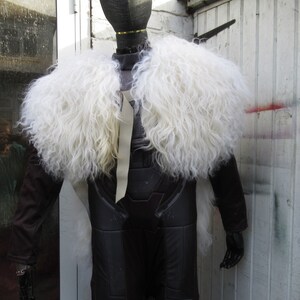 Fantasy Fur Cape White Bear Style Cape Long Back 41 Inches - Etsy