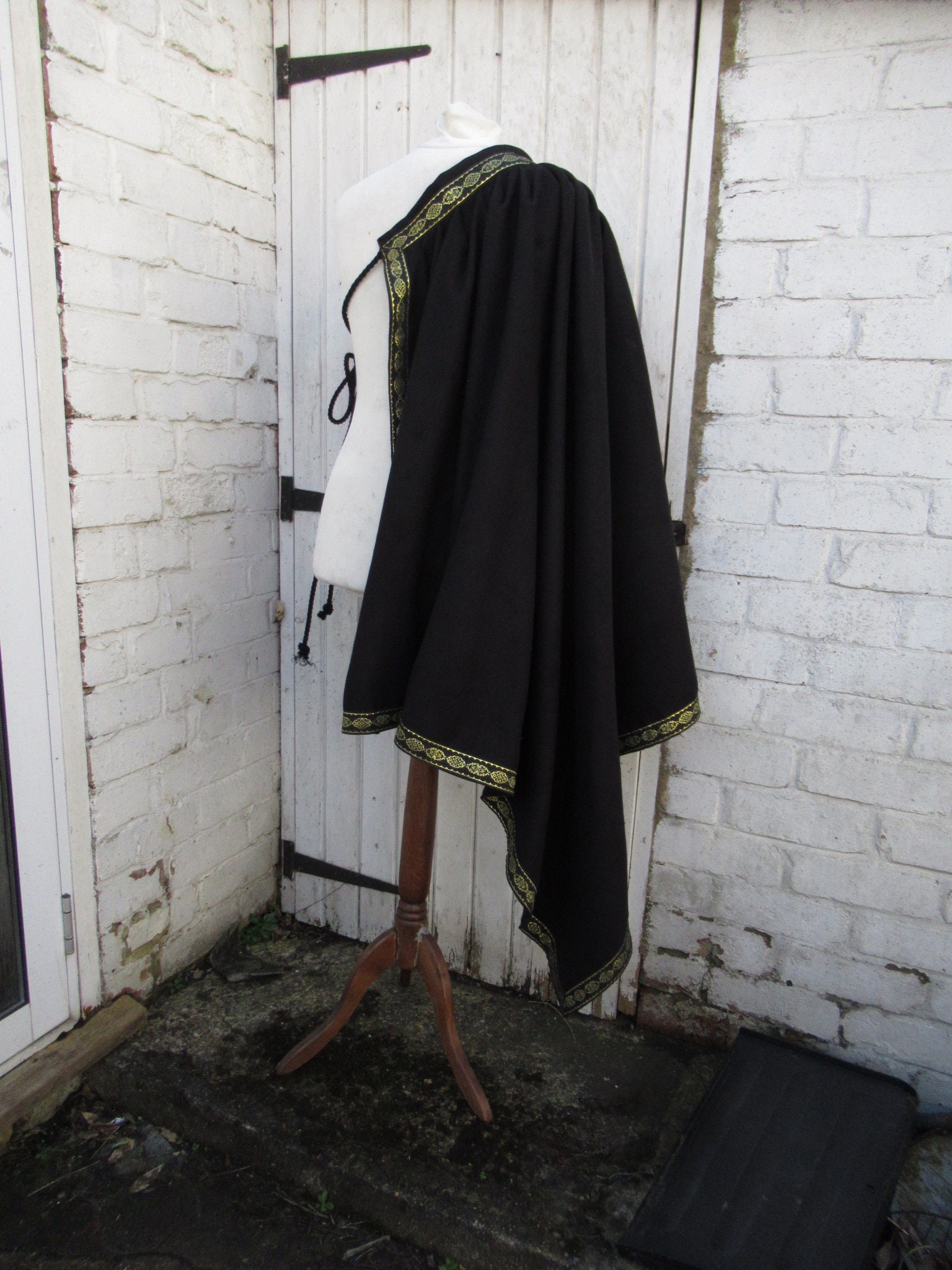 Formal One Shoulder Cape Wedding Musketeers Cape Wool Blend - Etsy UK