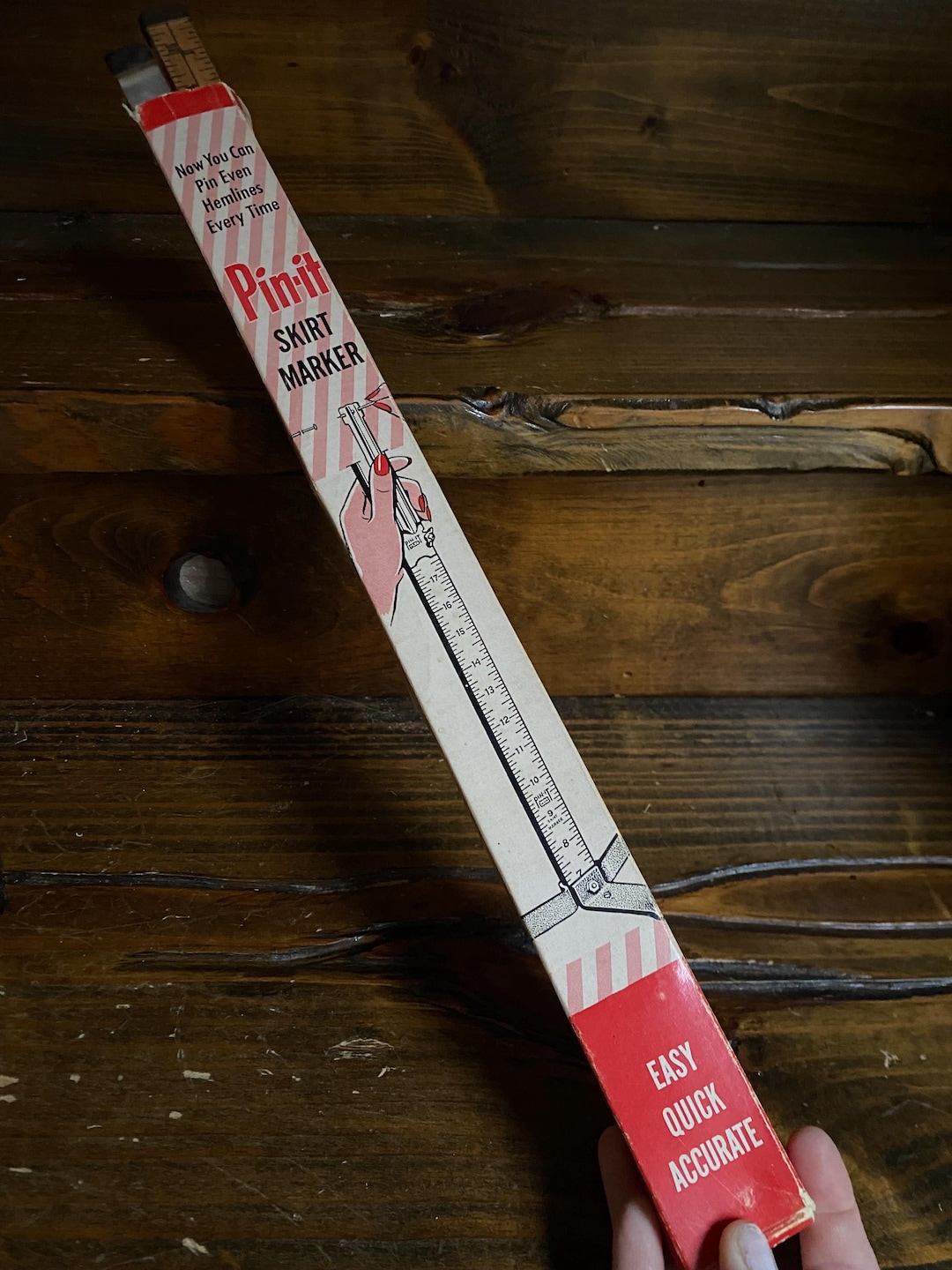 Pin-it Adjustable Skirt Hem Marker Dressmaker Tailor Sewing Measuring in Box - Etsy