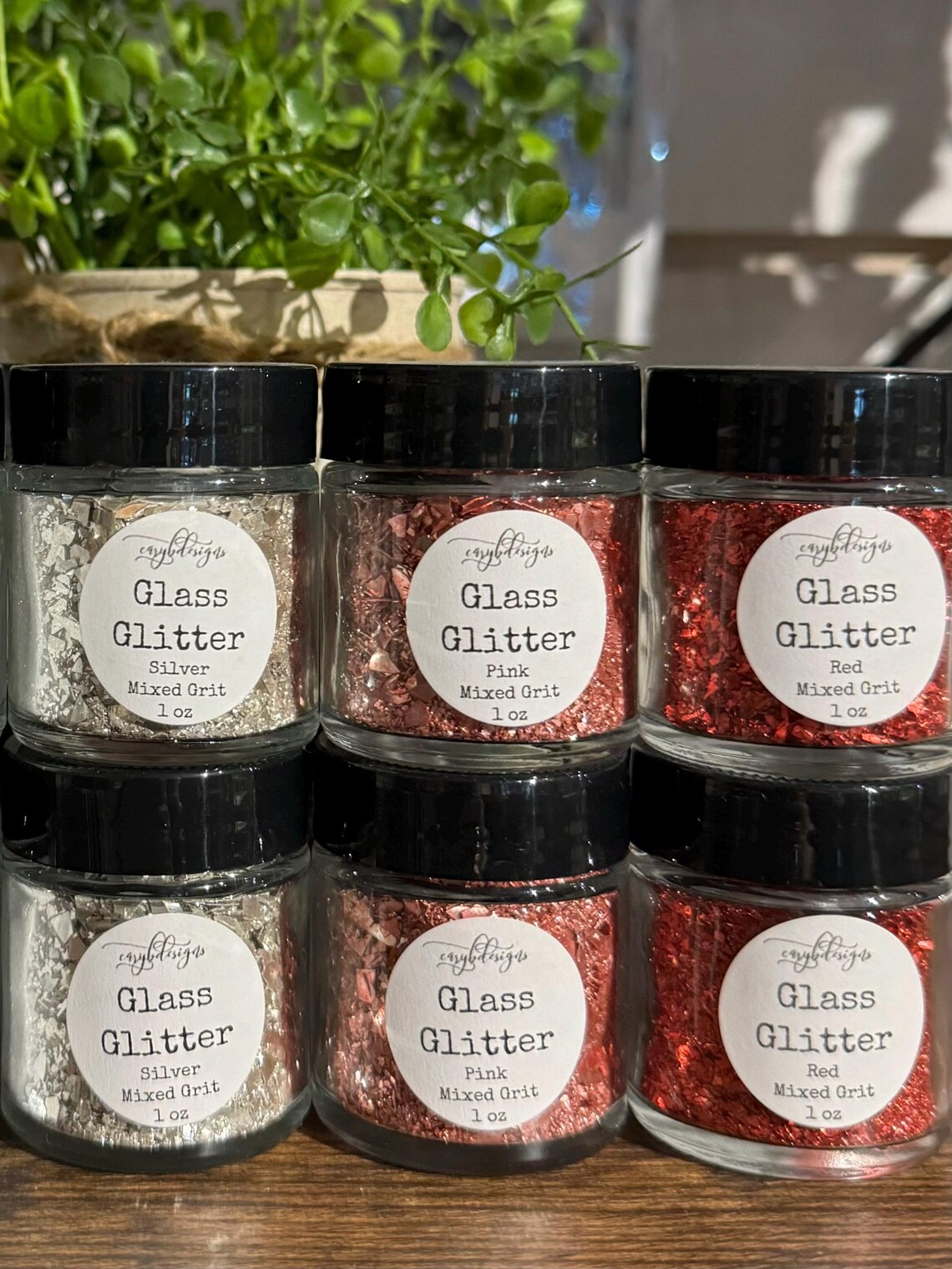 German Glass Glitter Fusion 25gr Jar - Assorted Colors Available ...