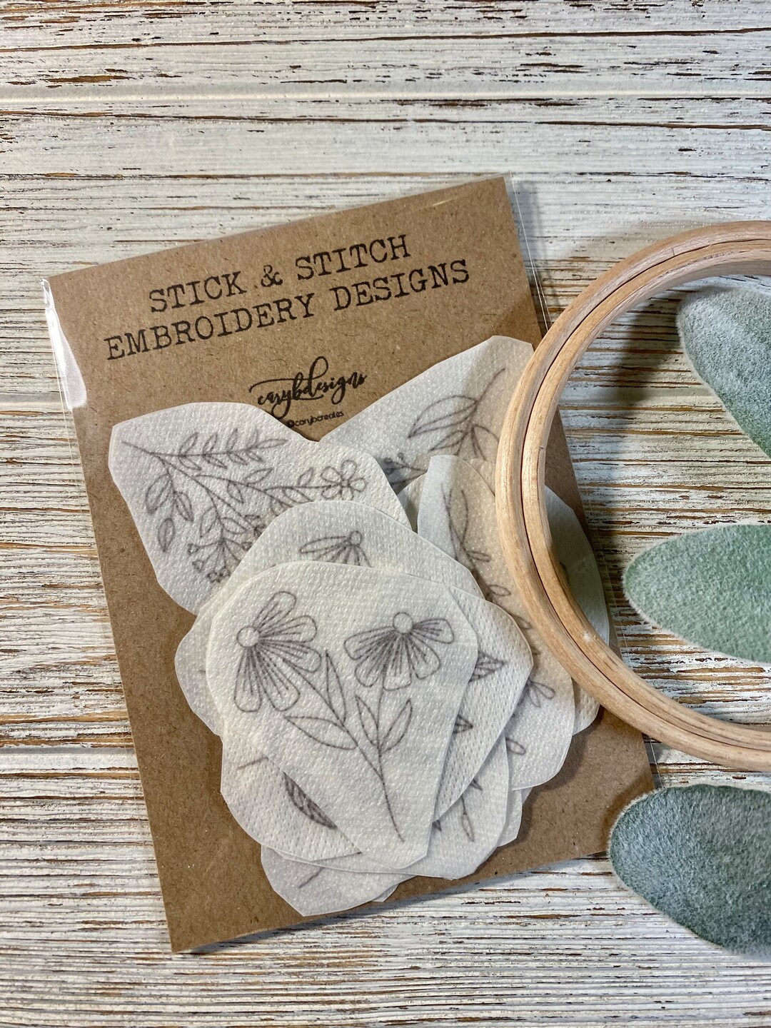 Stick and Stitch Flowers - Etsy
