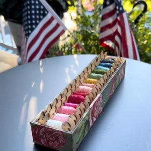 Bunny Rabbit Embroidery Floss Bobbin Gift Set - Etsy