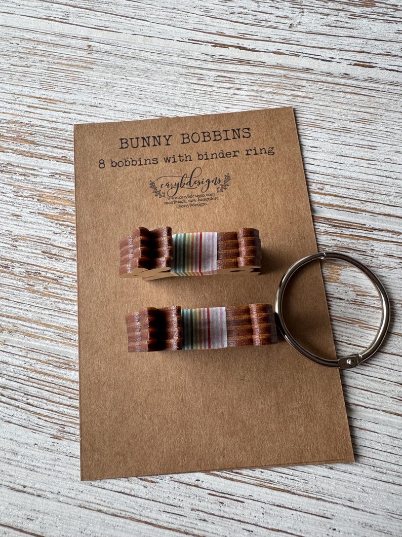Bunny Rabbit Embroidery Floss Bobbin Gift for Stitchers Thread Winder ...