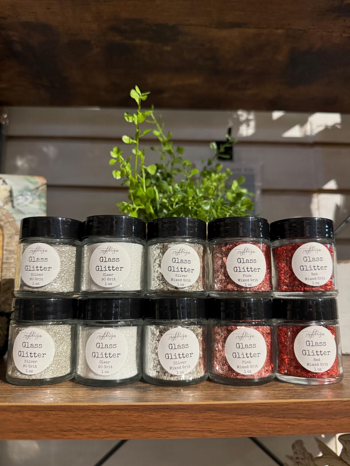 German Glass Glitter Fusion 25gr Jar - Assorted Colors Available ...