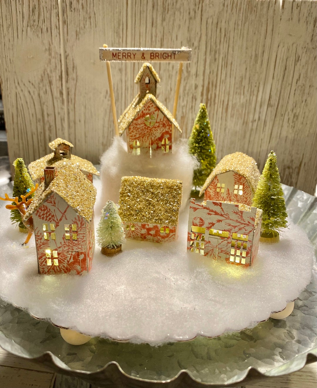 Putz House Kit I Mini Village Kit - Makes 6 Houses - Etsy