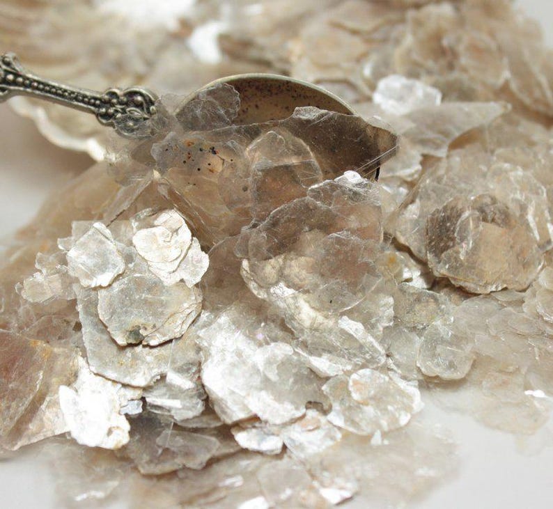 Natural Mica Flakes .3oz - Assorted Colors Available - Cream White, - Etsy