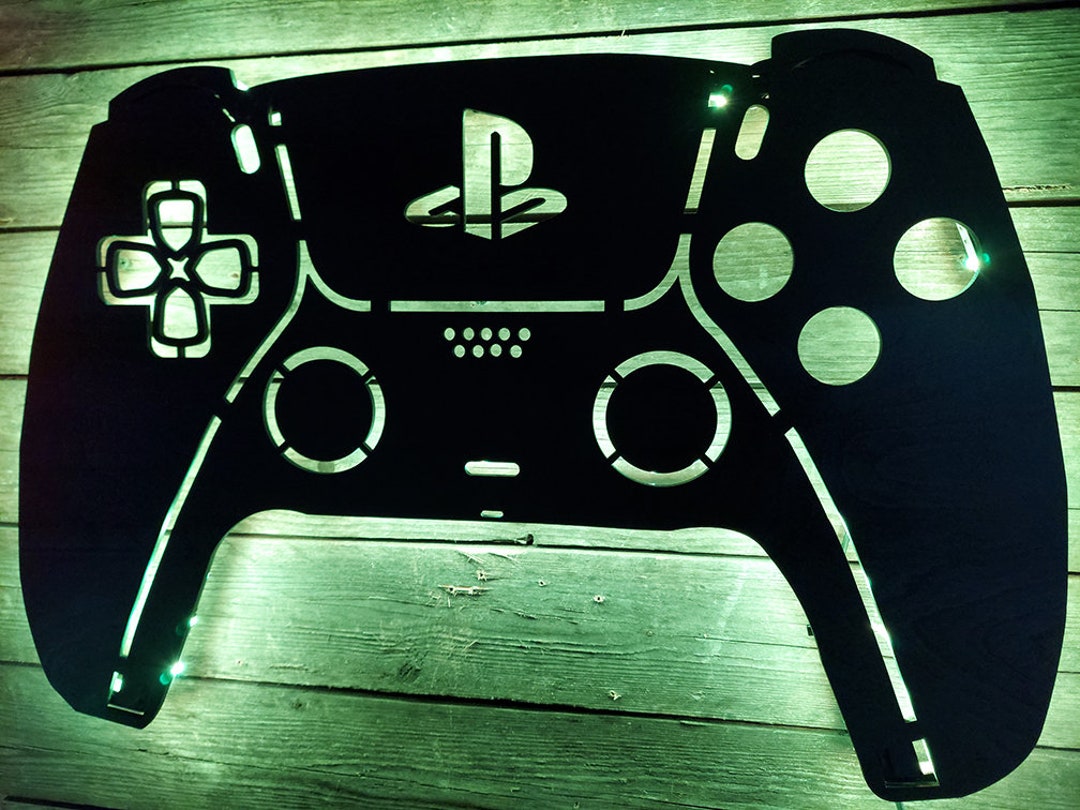 XL Playstation PS 5 Game Controller 34x22 Backlit Neon Sign, PS5 Video ...