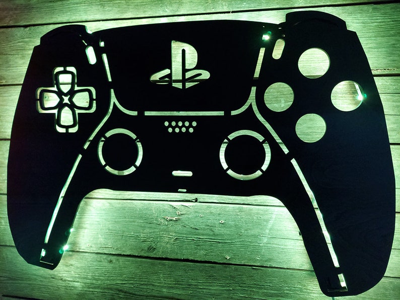 Playstation 5 Game Controller Backlit Sign, Wall Art, Video Game Art ...