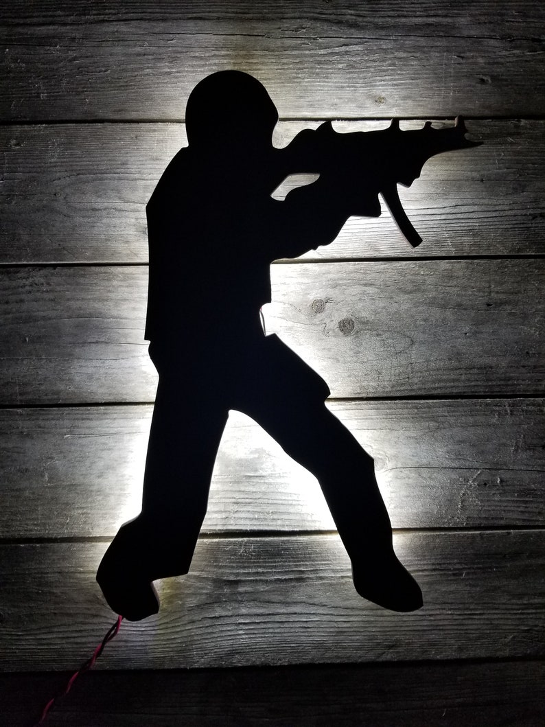 Counter-strike CS GO Game Room Wall Art Decor LED Back Lit - Etsy