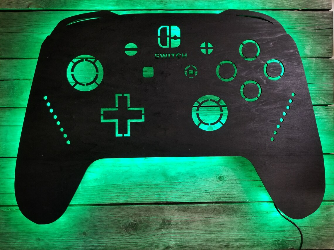 Nintendo Switch Pro Game Controller Back Lit Sign Game Room - Etsy
