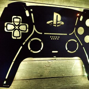 Playstation 5 Game Controller Backlit Sign, Wall Art, Video Game Art ...