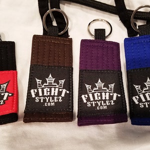 Jiu Jitsu Belt Ranked Keychains. Brazilian BJJ Jiujitsu Keychains for ...